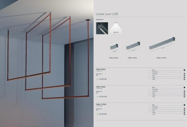 Braided Tape Linear Light Low UGR - Noria Lighting